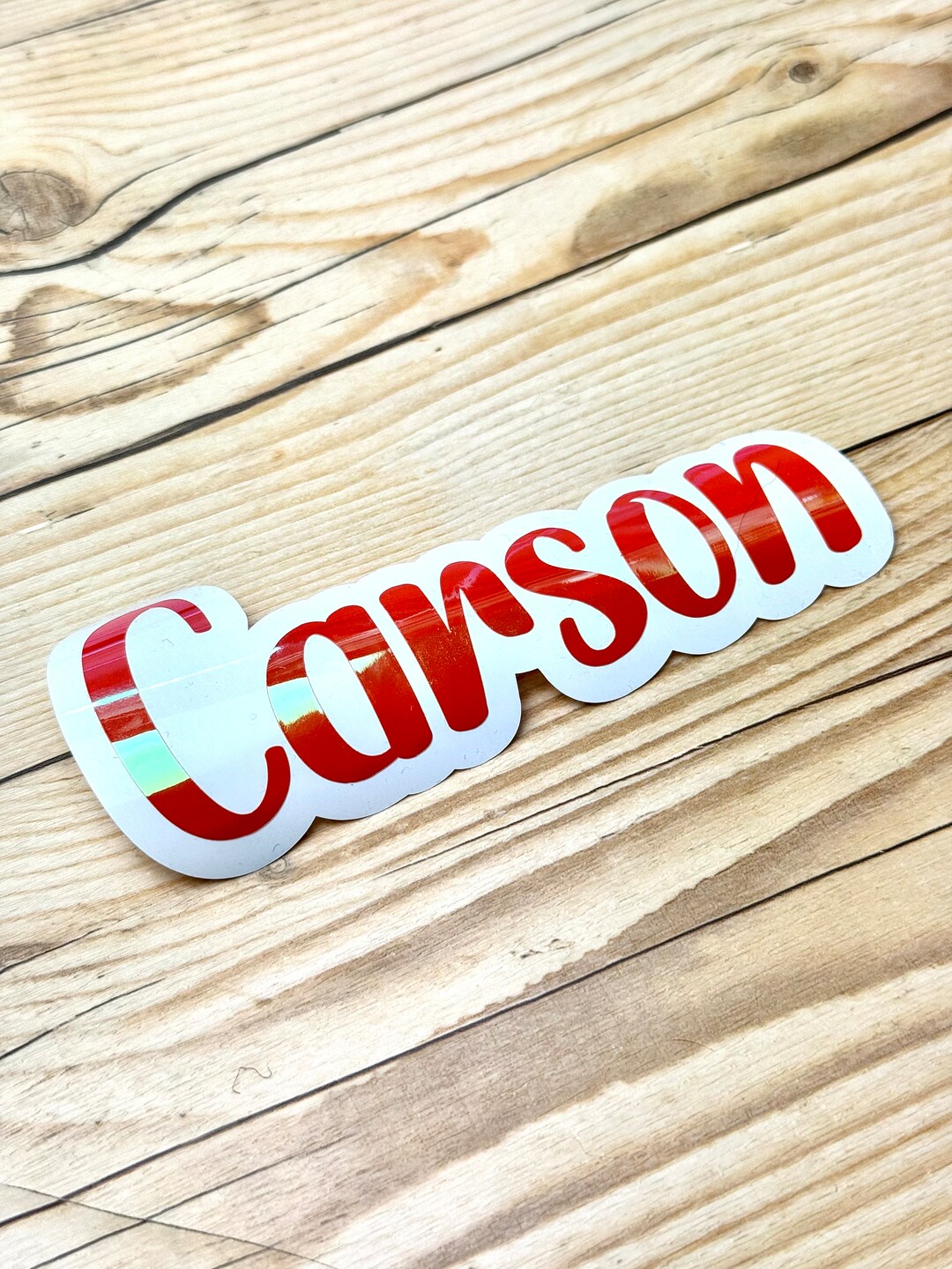 Custom Name Sticker in Carson Font Personalized Decal Car Vinyl Tumbler ...