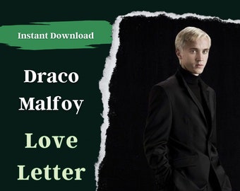 Custom Draco Malfoy Love Letter With Stickers - Etsy