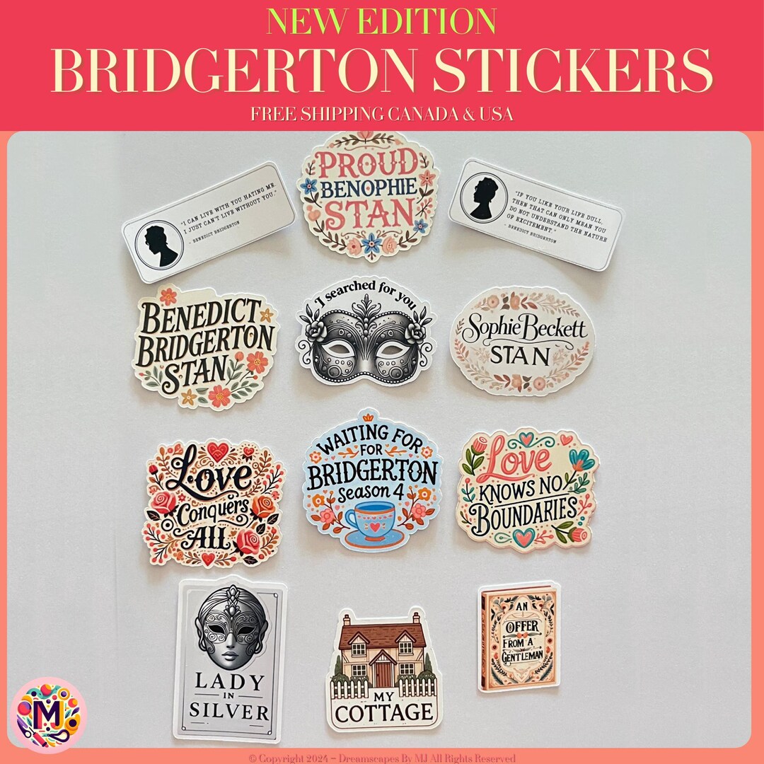 Season 4 Bridgerton - Special Edition Stickers, Benedict & Sophie ...