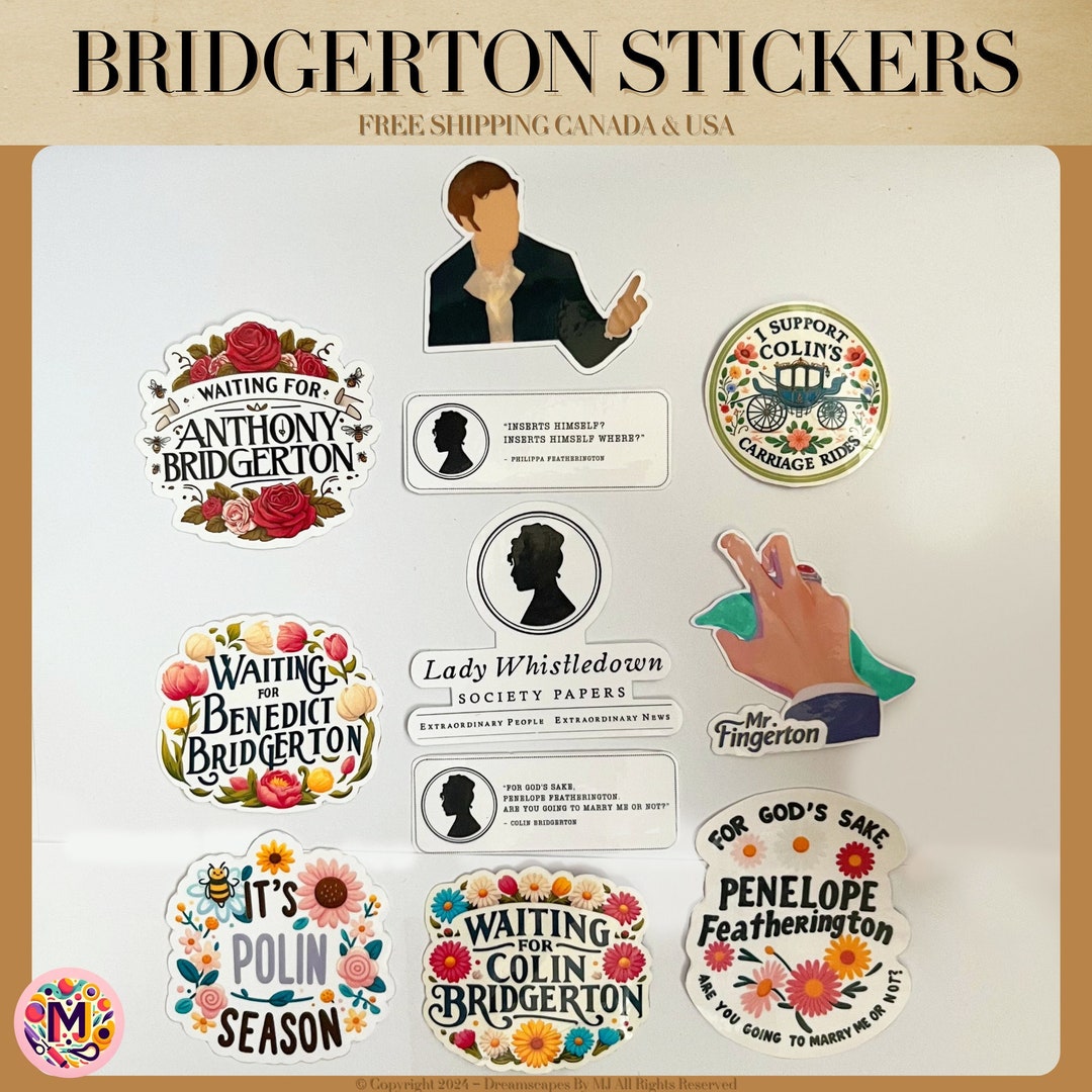 Bridgerton Stickers, Exclusive Edition Stickers, Waterproof Stickers ...