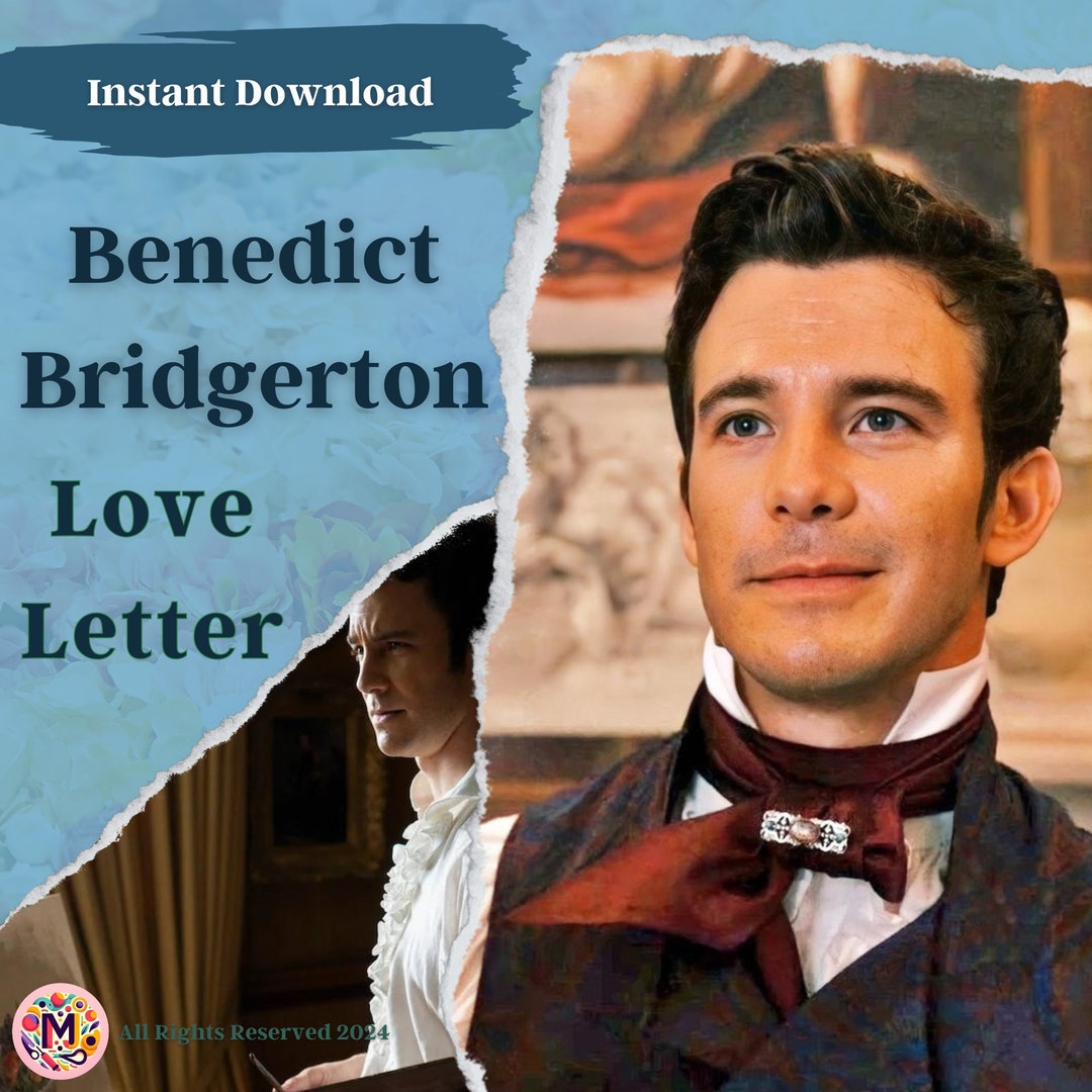 Benedict Bridgerton Love Letter, Comfort Character Letter, Bridgerton ...
