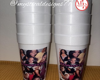 Custom Printed Styrofoam Cups, Foam Cups, Personalized Party Cups - Etsy