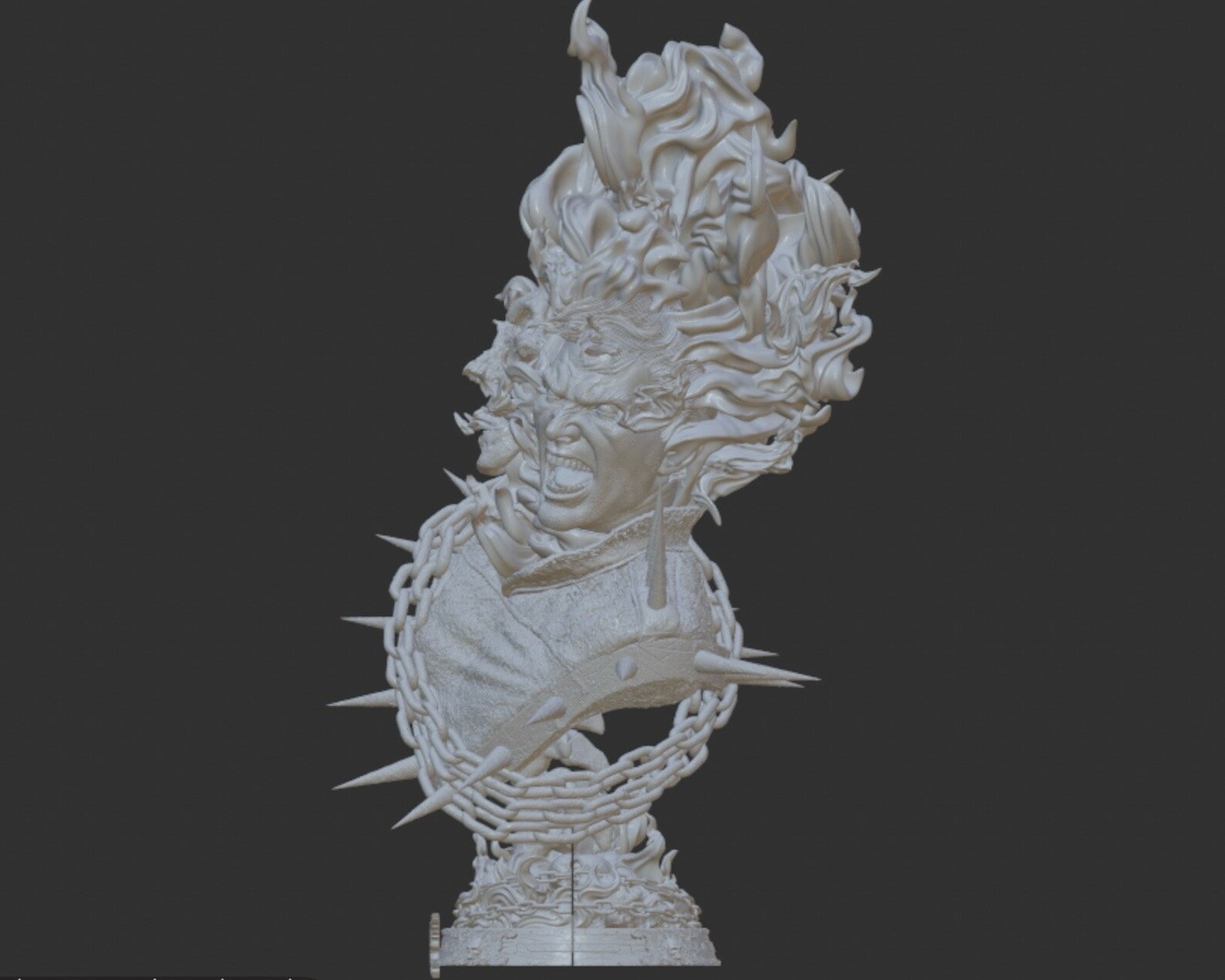 Ghost Rider Bust 3d Model - Etsy