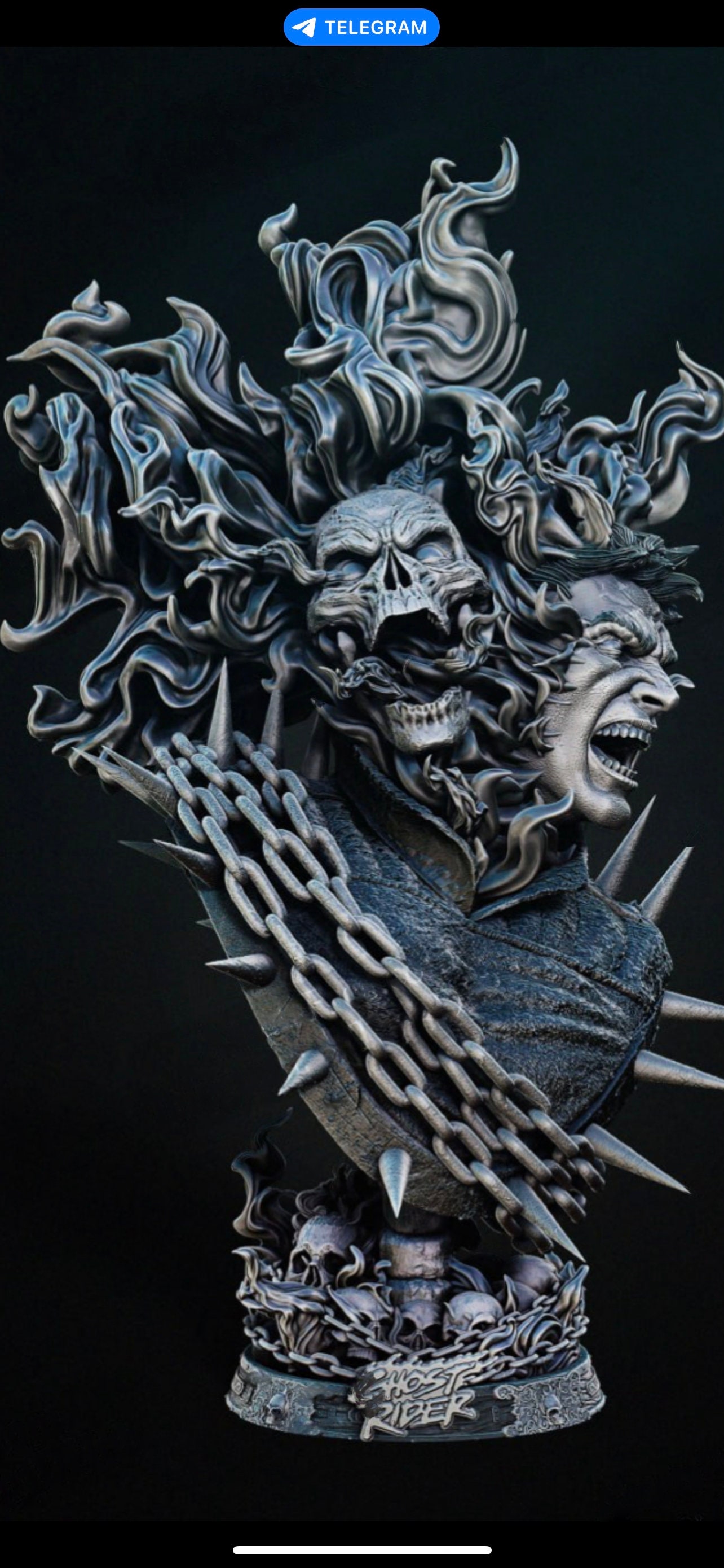 Ghost Rider Bust 3d Model - Etsy