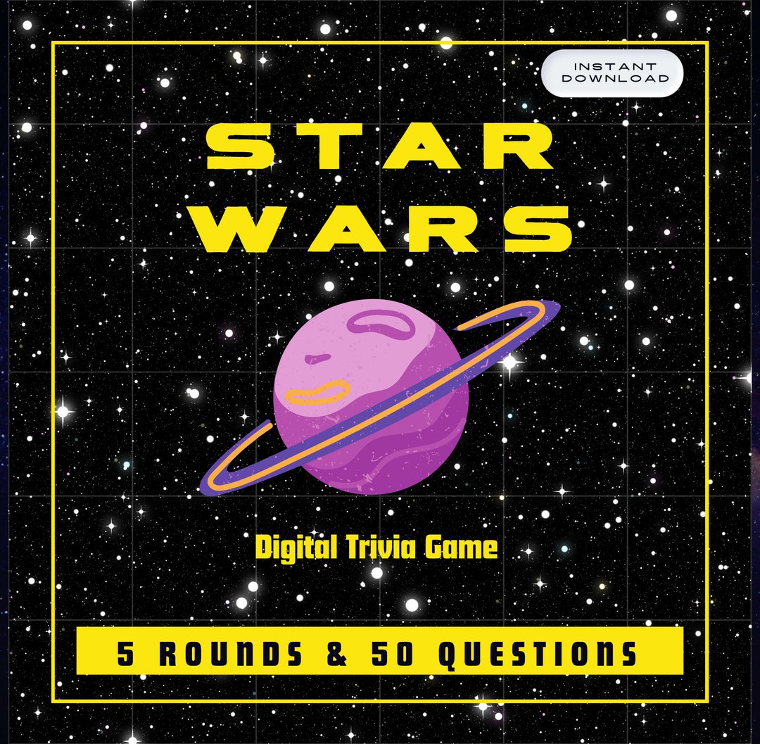 Star Wars Trivia Game - Etsy