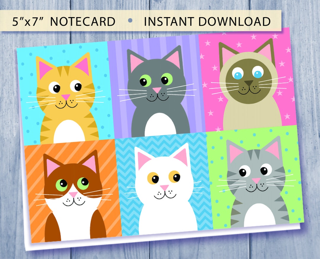 Six Cute Cats - Etsy