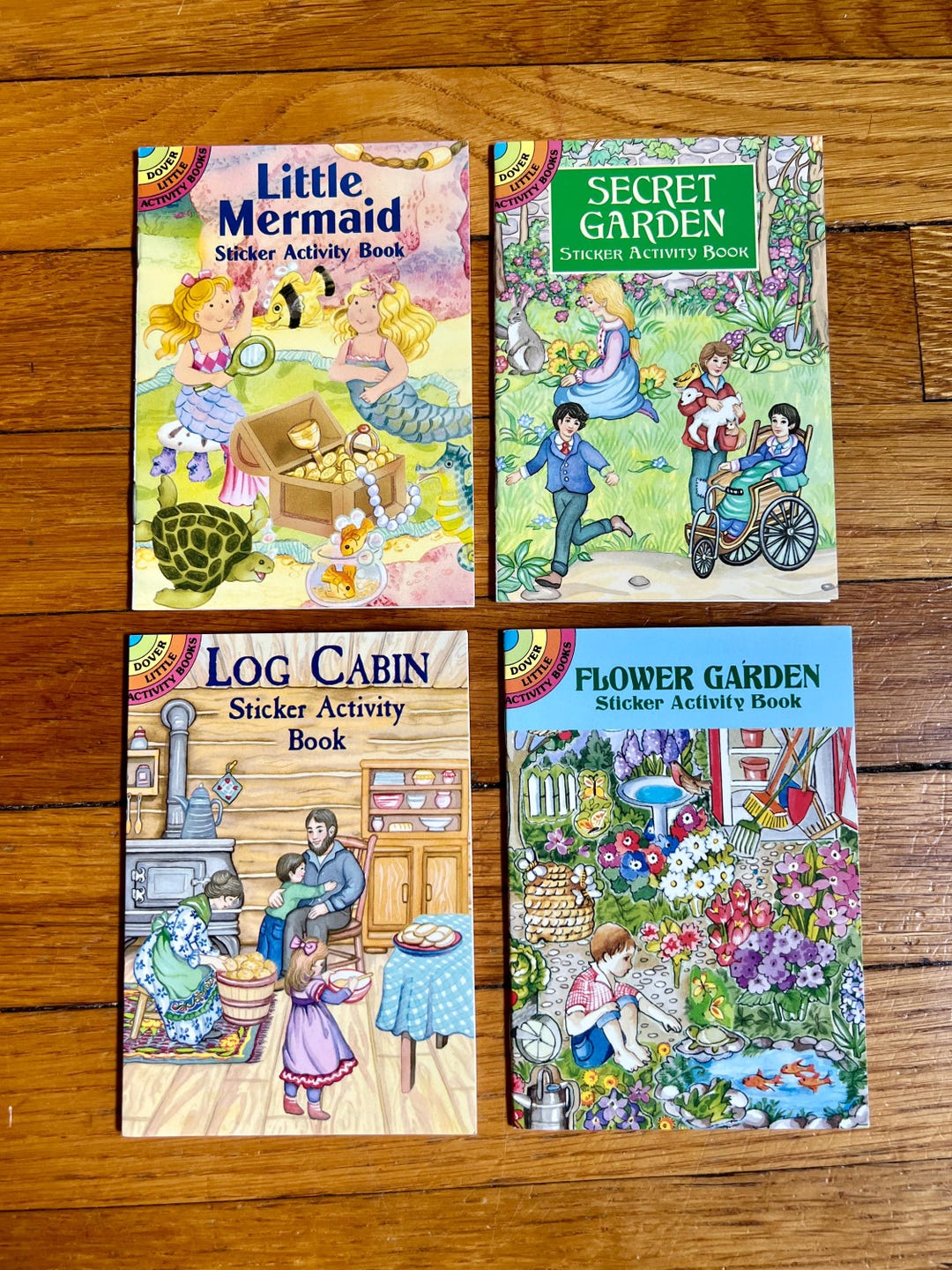 Vintage Dover Sticker Activity Mini Book: Little Mermaid, Secret Garden ...