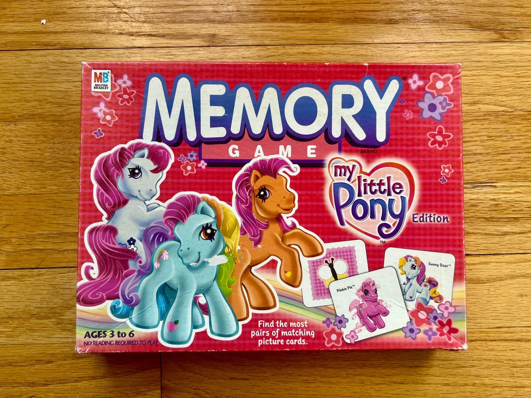 My Little Pony Memory Game 2000s Milton Bradley Children's Board Game ...