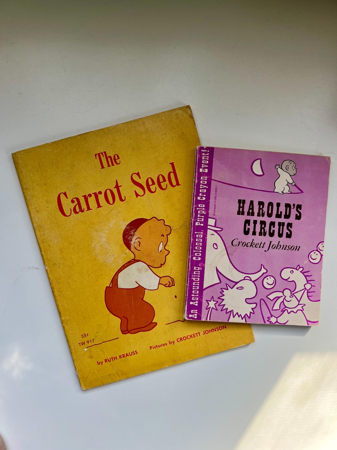 The Carrot Seed and Harold's Circus by Crockett Johnson Vintage 1960s ...