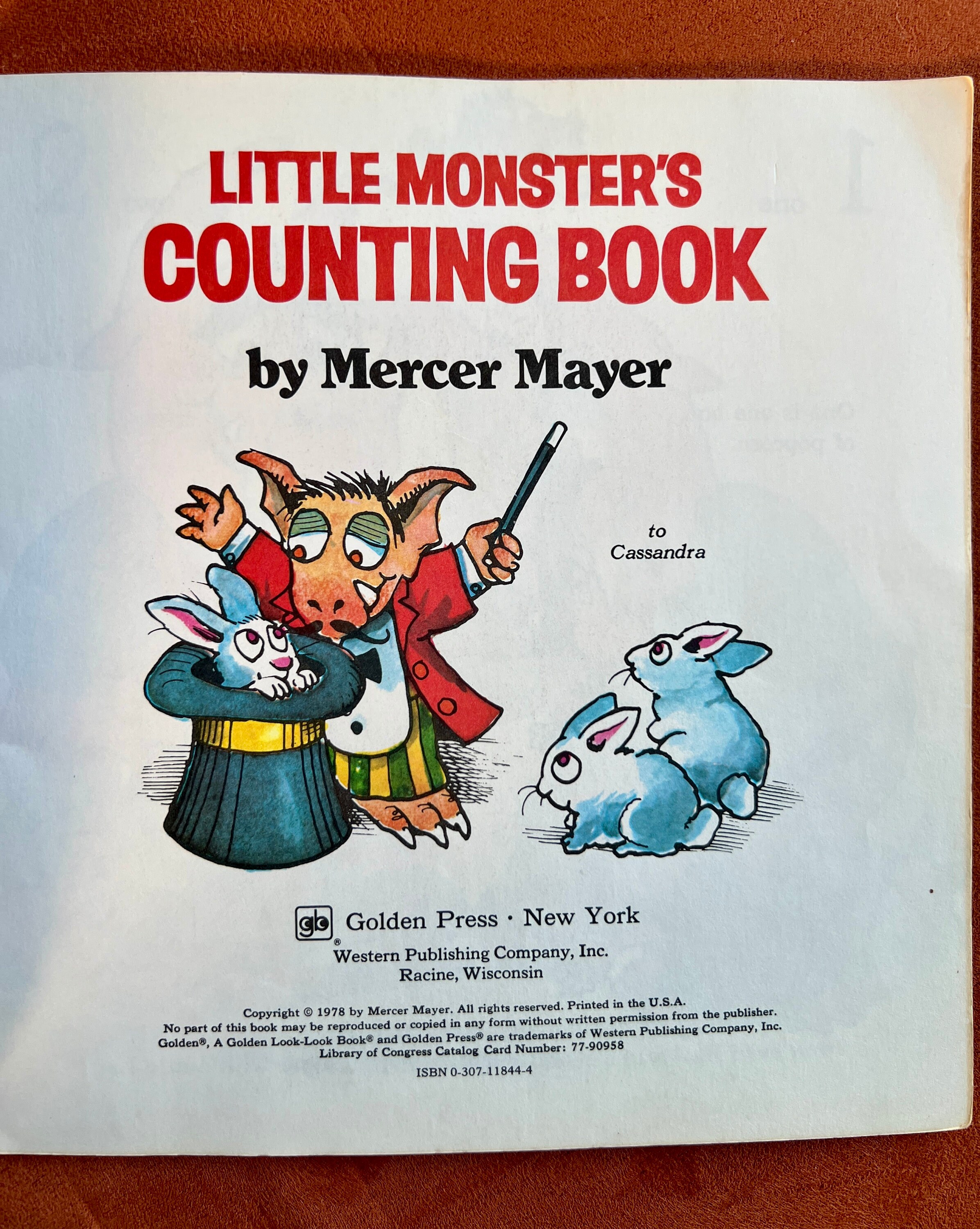Mercer Mayer's Little Monster's Counting Book Vintage Children's ...