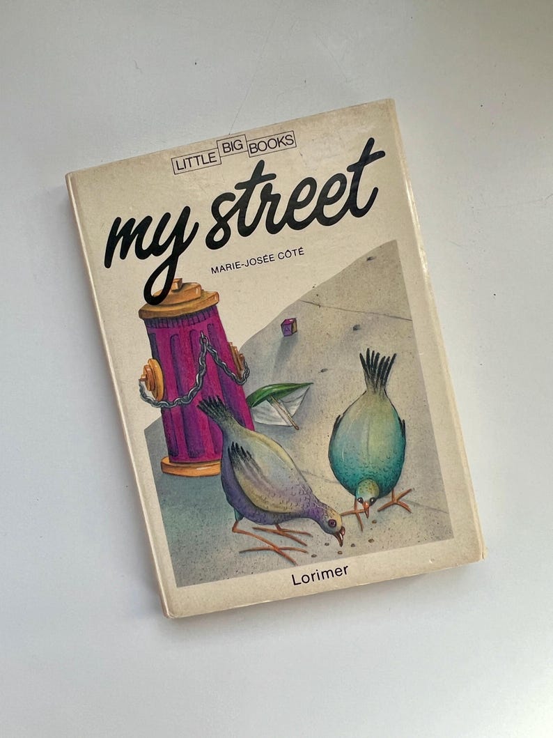 My Street Vintage Little Big Books 1980s Children's Toddler Baby Fold ...