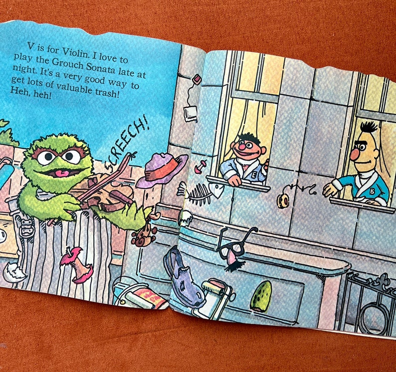 Oscar-the-grouch's Alphabet of Trash Vintage Sesame Street Children's ...