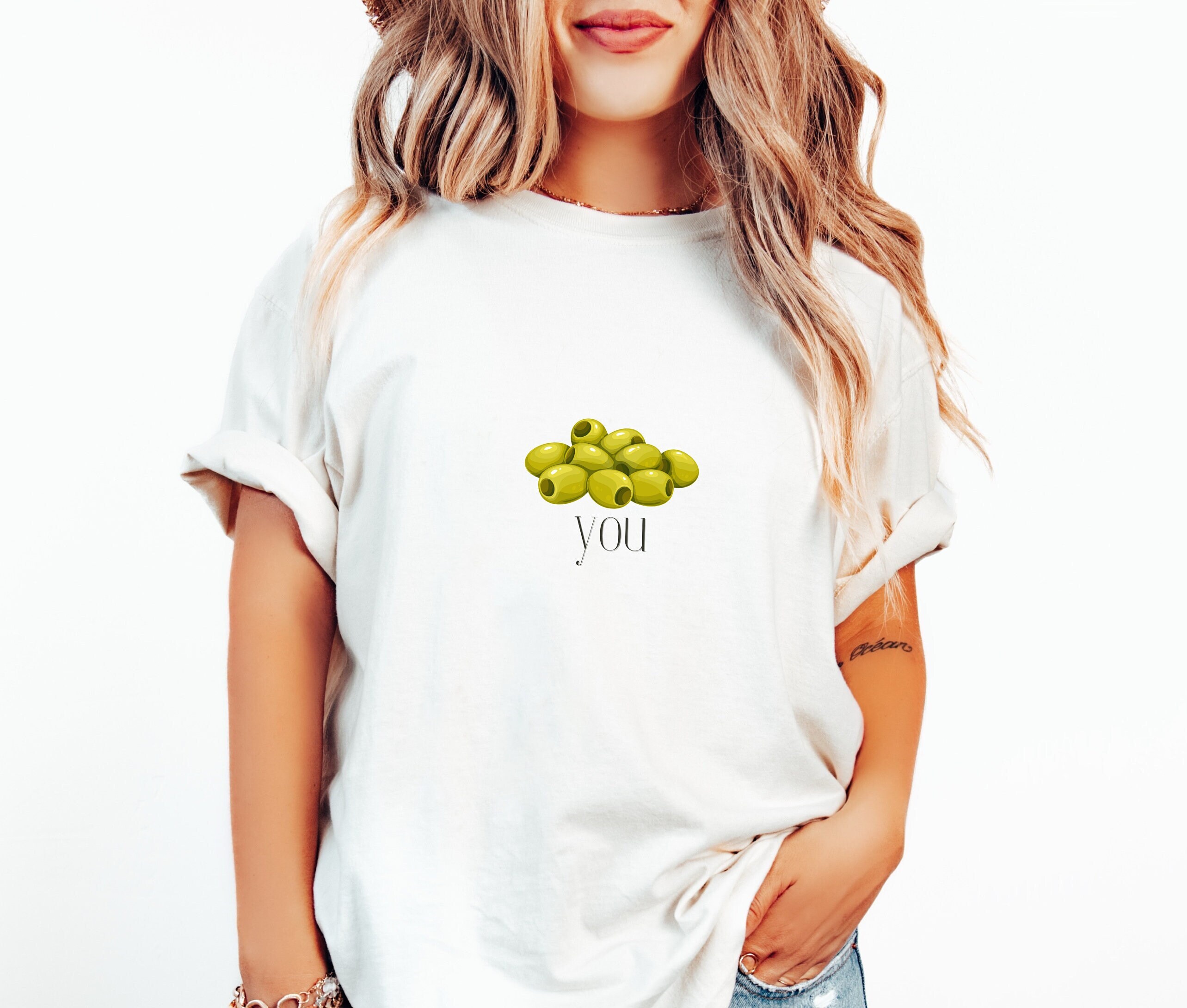 Olive You Shirt, I Love You Shirt, Funny Food Shirt, Olive Shirt ...