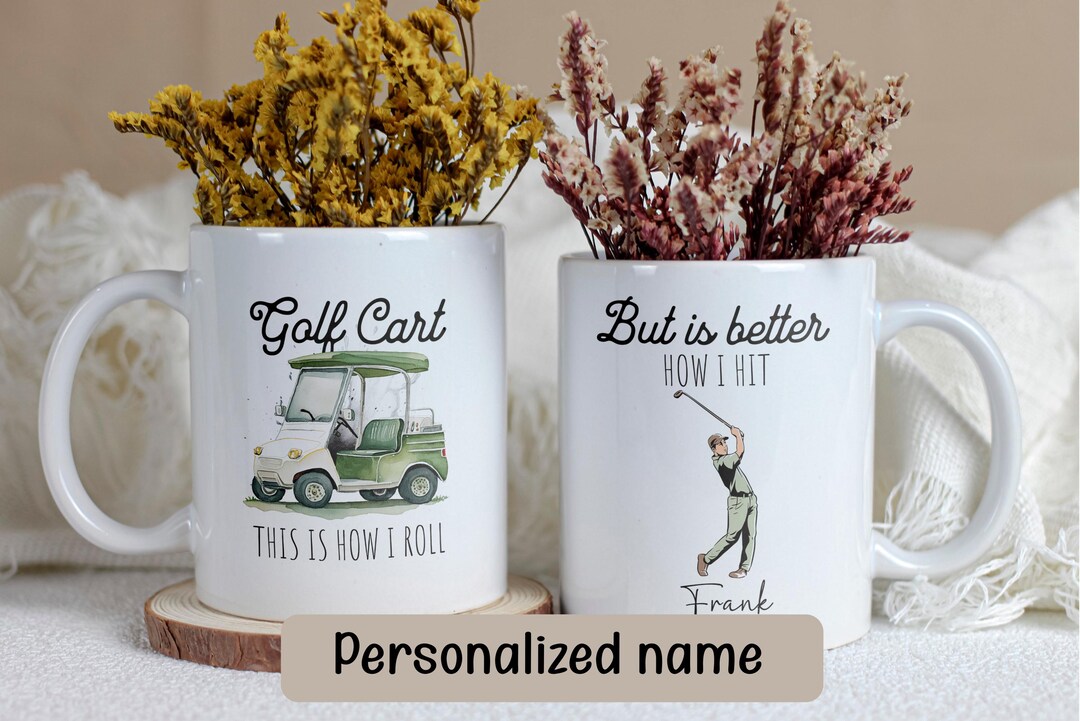 Custom Golf Mug Personalized Golf Lover Mug, Custom Name for Golfers ...
