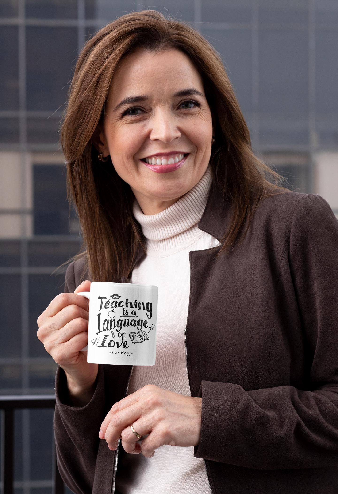 Custom Teacher Mug Teaching is a Language of Love Personalized Teacher ...