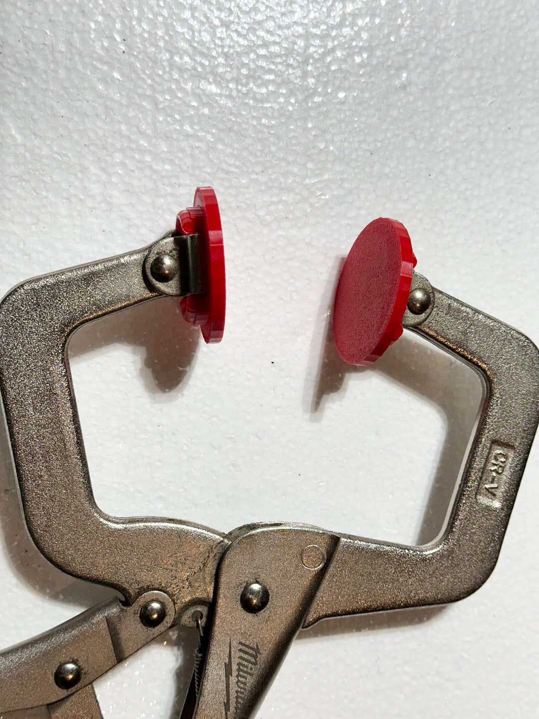 Vise Grip 11 in Clamp Pads 3D Printed Red/ Black, Vice Grip Clamp Pads ...