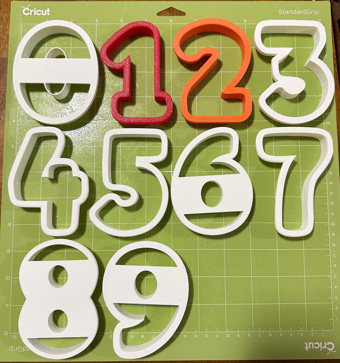 Full 0-9 Cookie Cutter Number Set/any Number Cookie Set/ 3 to 4 Inch ...