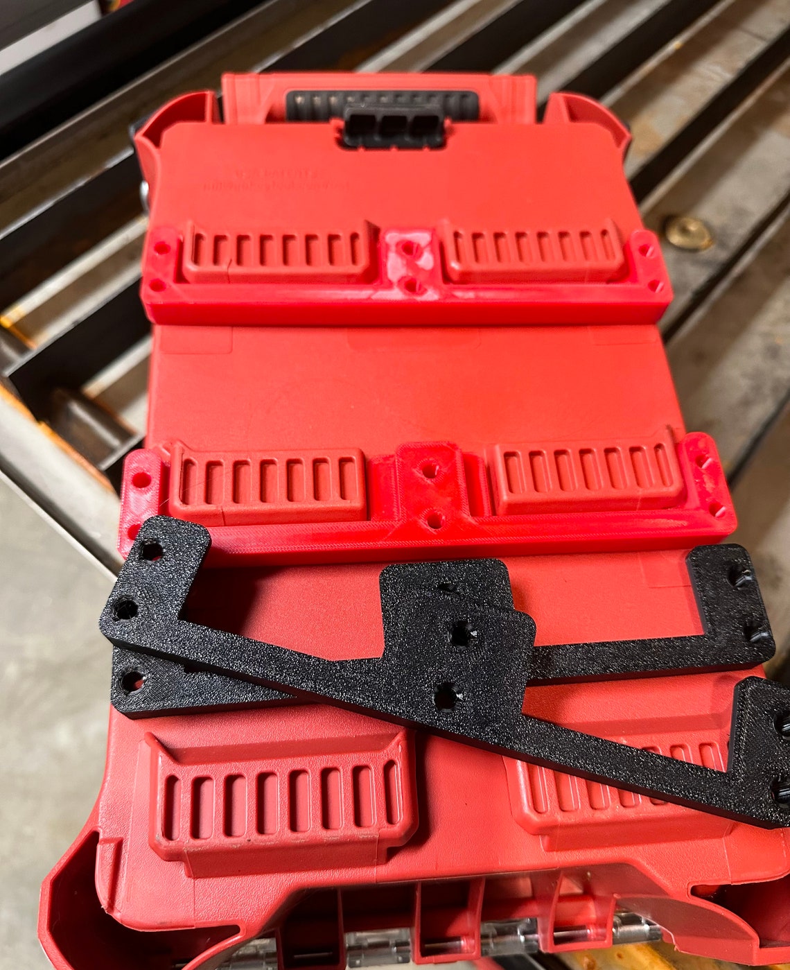 Flat Double Wall Mount for Milwaukee Packout 3D Printed/flat Double ...