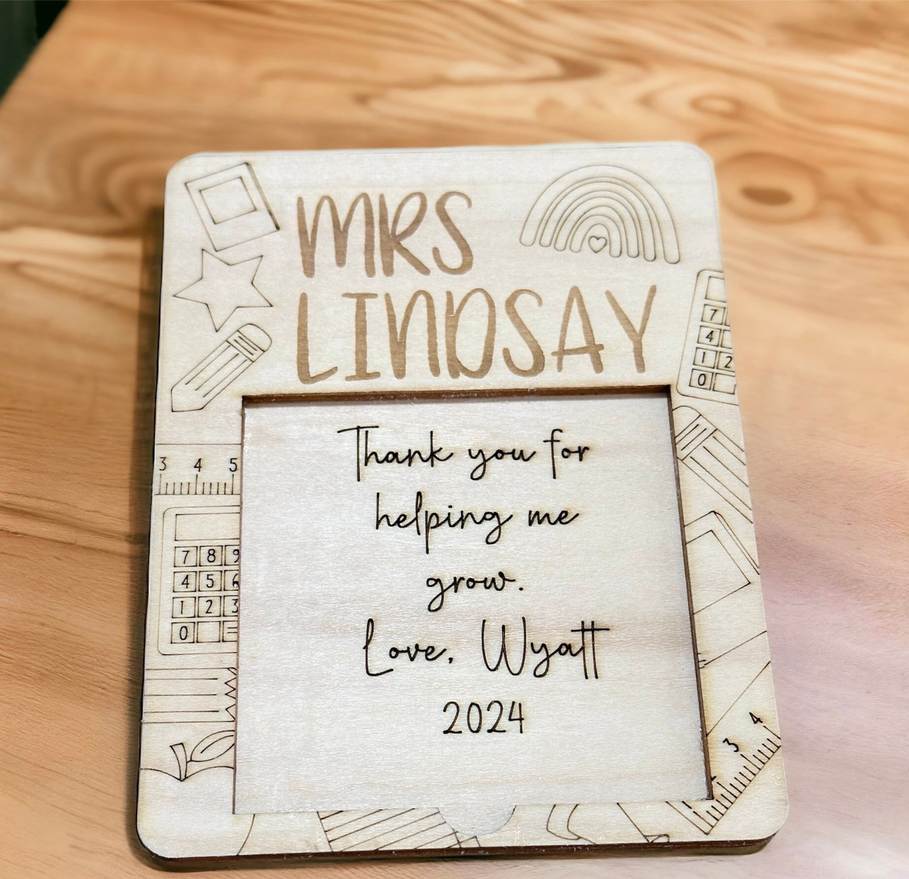 Teacher Gift Post It Note Holder/teacher Appreciation/end of the Year ...