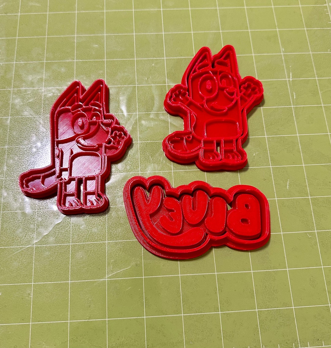 Bluey Cookie Cutters/bluey Inspired Cookie Cutter Set/set of 3 Bluey ...