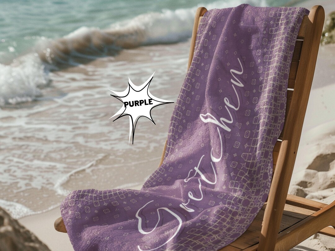 Custom Beach Towel: Personalized Metamorphosis Towel - 3 Designs - Etsy