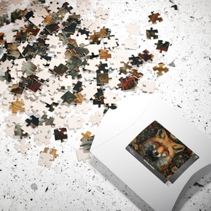 William Morris Inspired Fox Puzzle in 110, 252, 520, or 1014 Pieces ...
