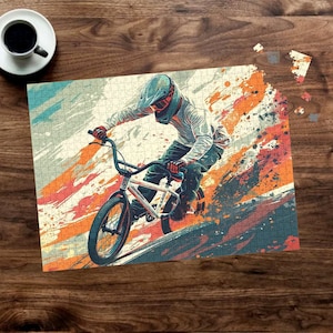 BMX Bike Rider Puzzle in 110, 252, 520, or 1014 Pieces, 1000 Pieces ...