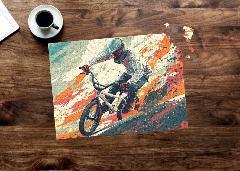 BMX Bike Rider Puzzle in 110, 252, 520, or 1014 Pieces, 1000 Pieces ...