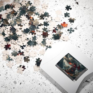 Red Dragon Puzzle in 110, 252, 520, or 1014 Pieces, 1000 Pieces, Unique ...