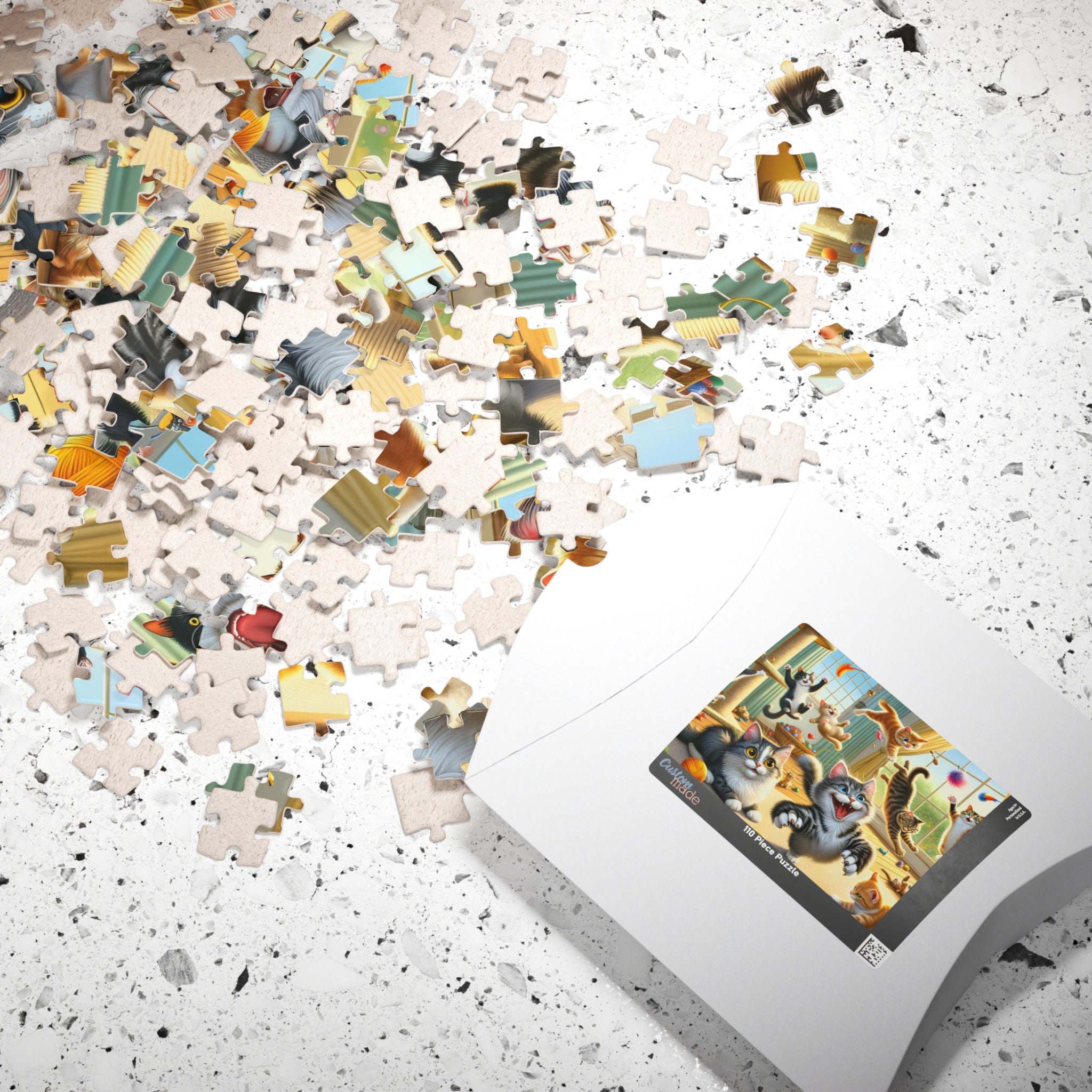 Crazy Cat Puzzle 110, 252, 520, 1014-piece Adults Puzzle, Unique Jigsaw ...