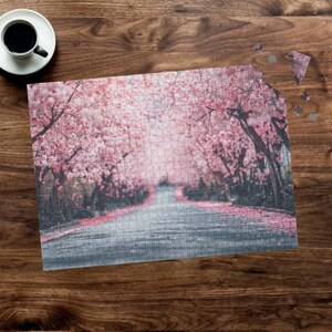 Cherry Blossom Puzzle 110, 252, 520, 1014-piece Adults Puzzle, Unique ...