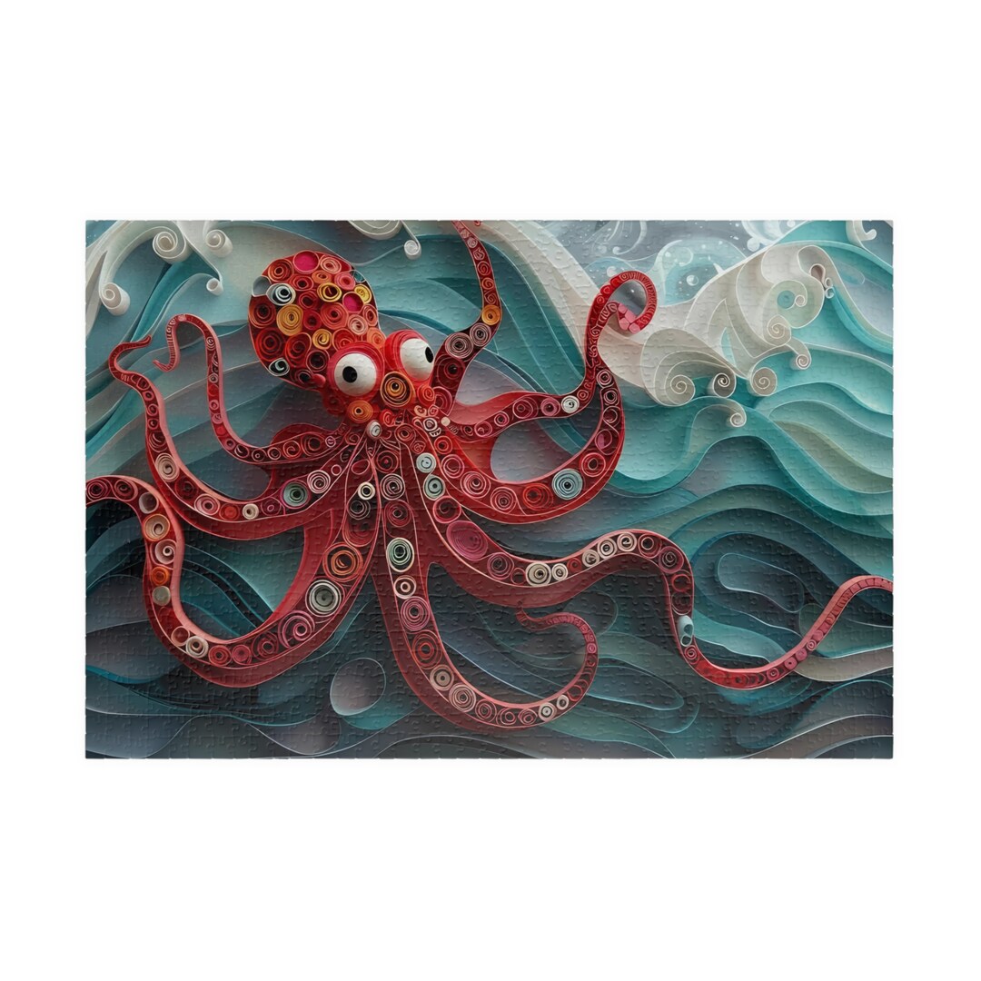 Paper Quilling Octopus 110, 252, 520, 1014-piece Adults Puzzle, Unique ...