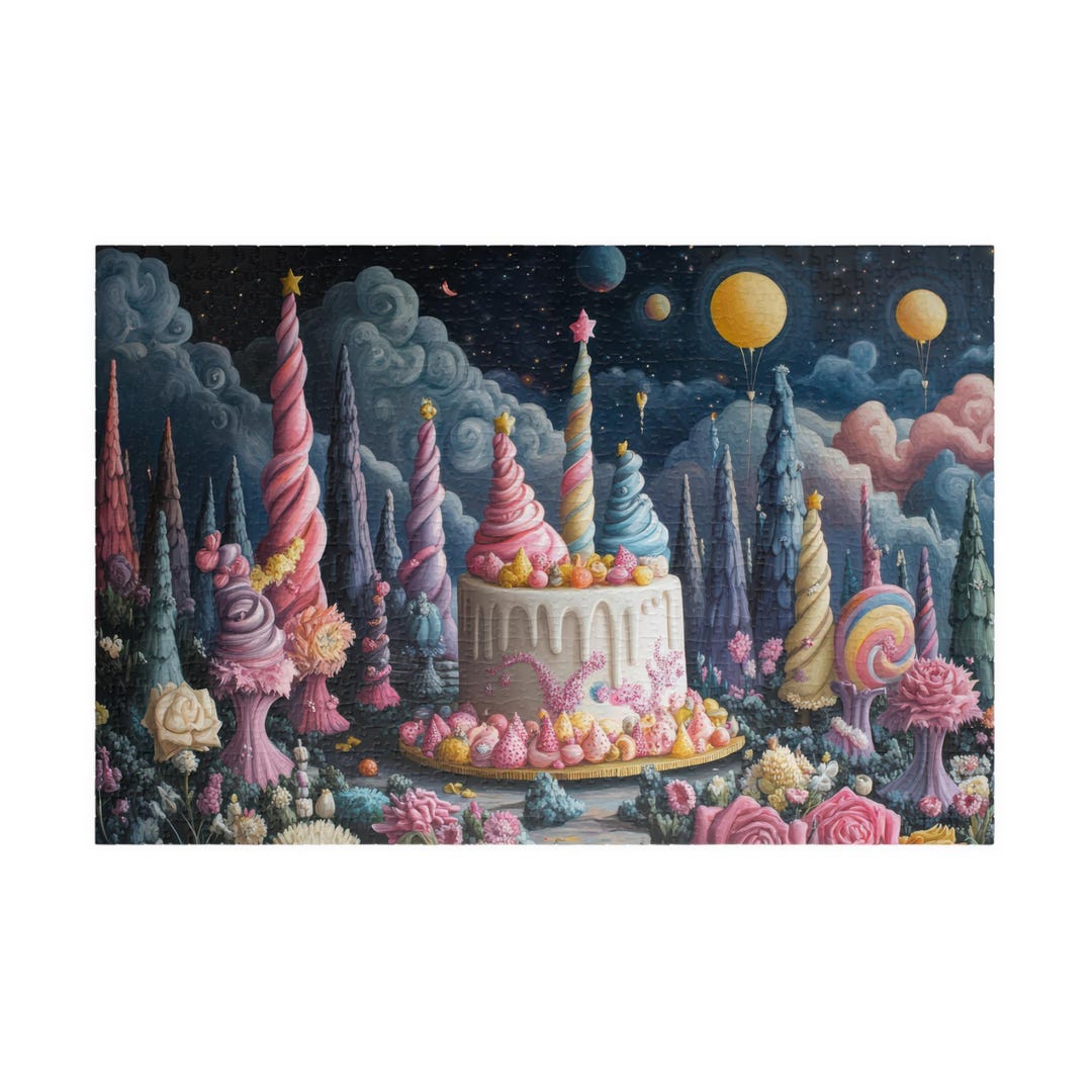 Living in a Land of Cake Puzzle in 110, 252, 520, or 1014 Pieces, 1000 ...