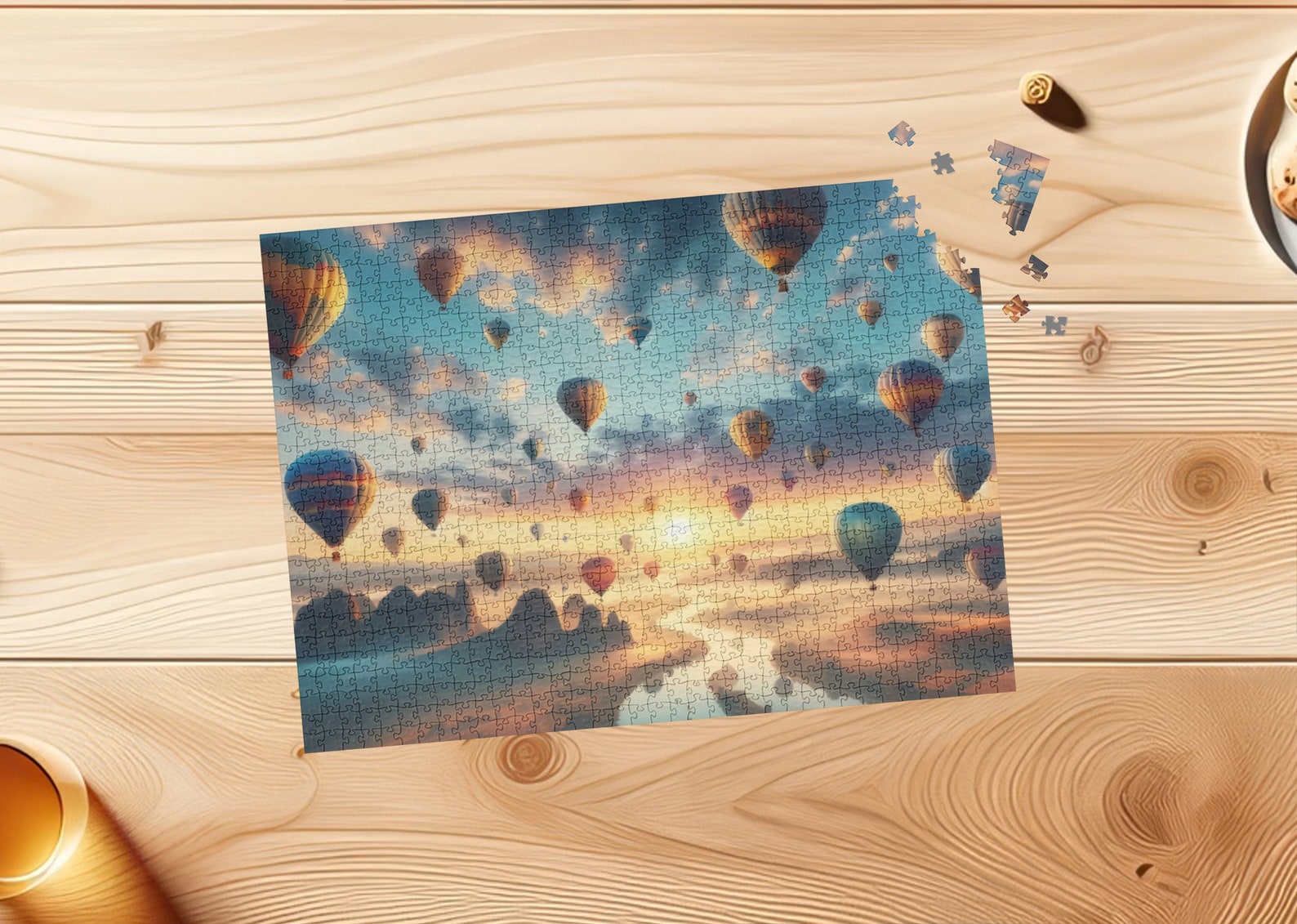Hot Air Balloon Puzzle 110, 252, 520, 1014-piece Adults Puzzle, Unique ...