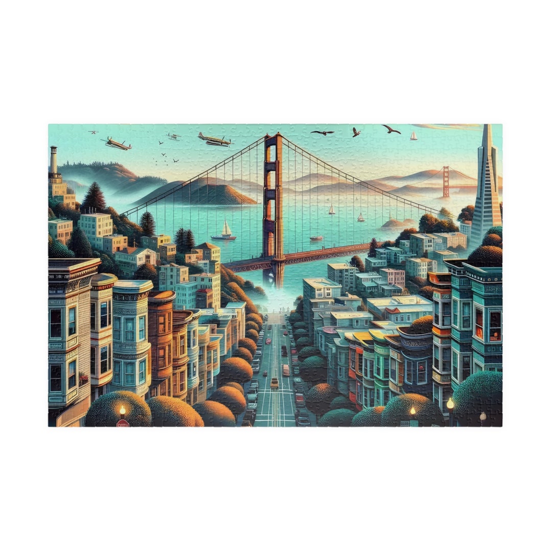 San Francisco, California Puzzle 110, 252, 520, 1014-piece Adults ...