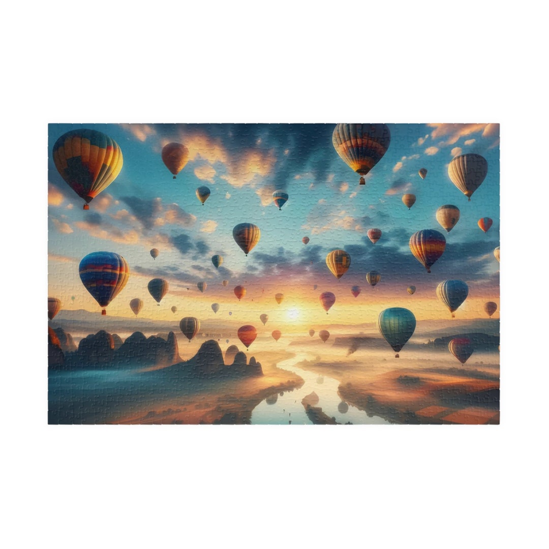 Hot Air Balloon Puzzle 110, 252, 520, 1014-piece Adults Puzzle, Unique ...