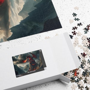 Red Dragon Puzzle in 110, 252, 520, or 1014 Pieces, 1000 Pieces, Unique ...