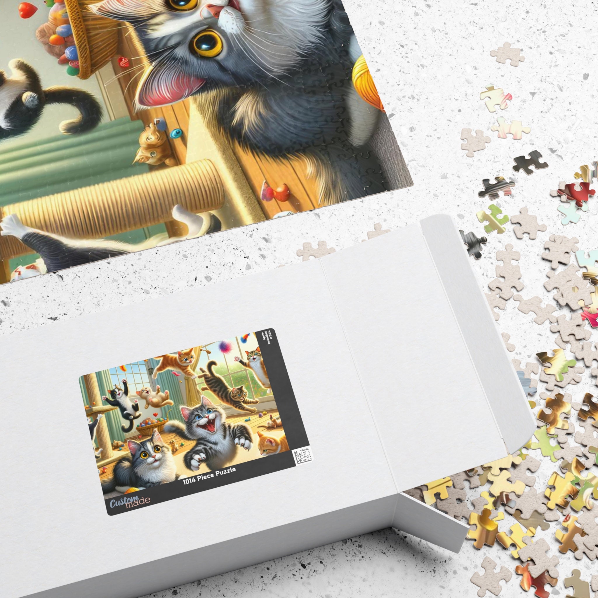 Crazy Cat Puzzle 110, 252, 520, 1014-piece Adults Puzzle, Unique Jigsaw ...