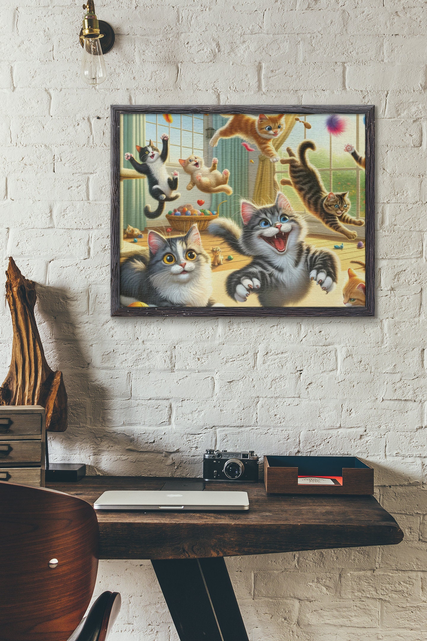 Crazy Cat Puzzle 110, 252, 520, 1014-piece Adults Puzzle, Unique Jigsaw ...