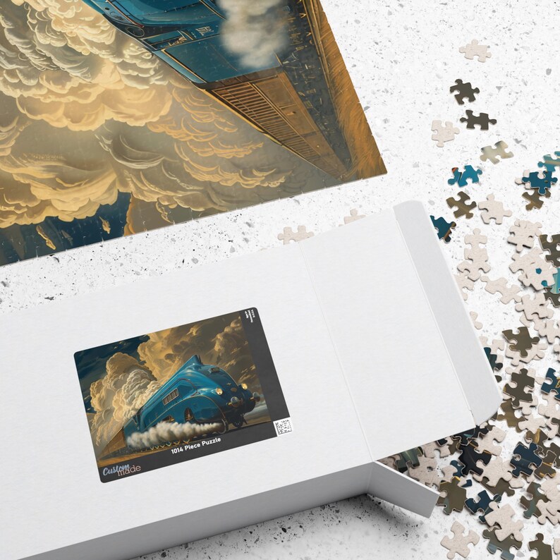 1938 Steam Engine Puzzle in 110, 252, 520, or 1014 Pieces, 1000 Pieces ...