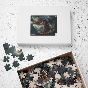 Red Dragon Puzzle in 110, 252, 520, or 1014 Pieces, 1000 Pieces, Unique ...
