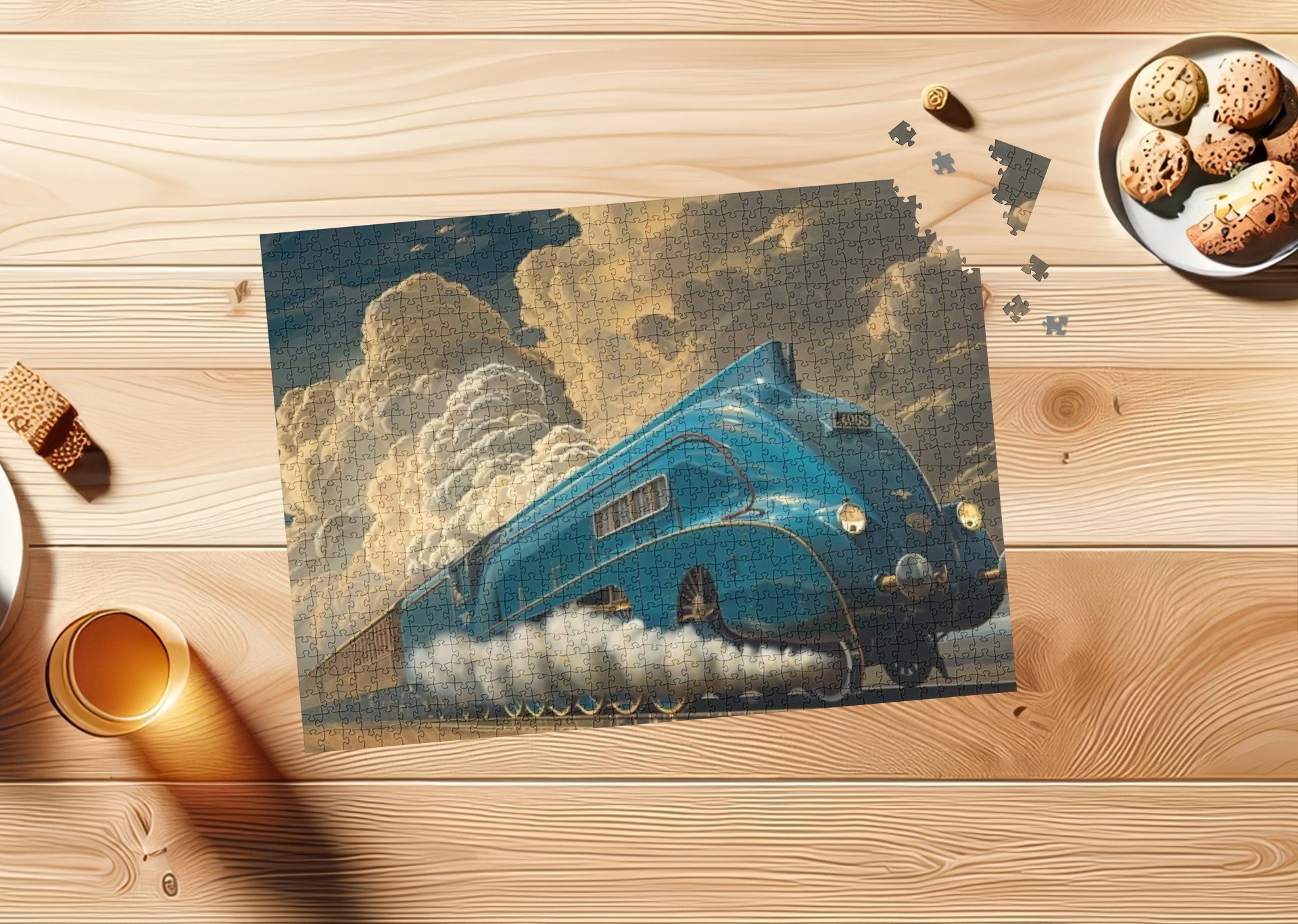 1938 Steam Engine Puzzle in 110, 252, 520, or 1014 Pieces, 1000 Pieces ...