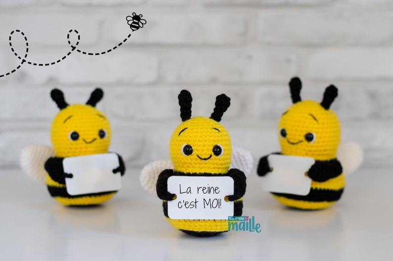 LOW-SEW Positive Bee Crochet Pattern - Amigurumi - Etsy