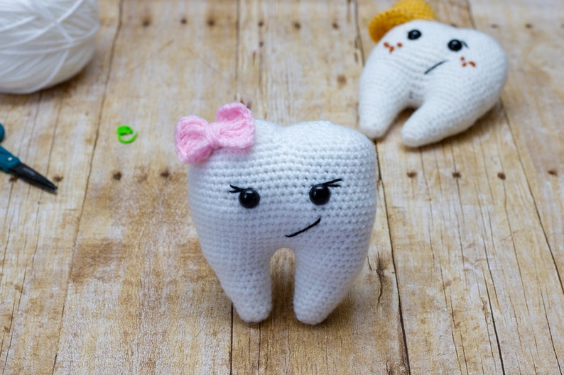LOW-SEW Tooth Plushie Crochet Pattern - Etsy