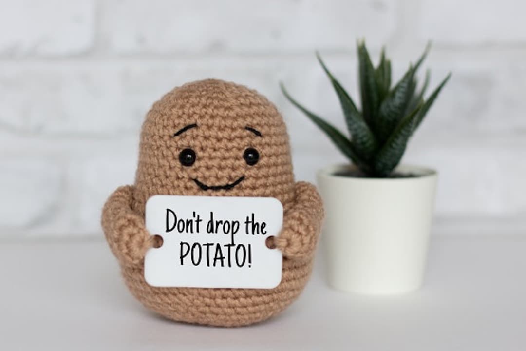 LOW-SEW Positive Potato Crochet Pattern - Etsy