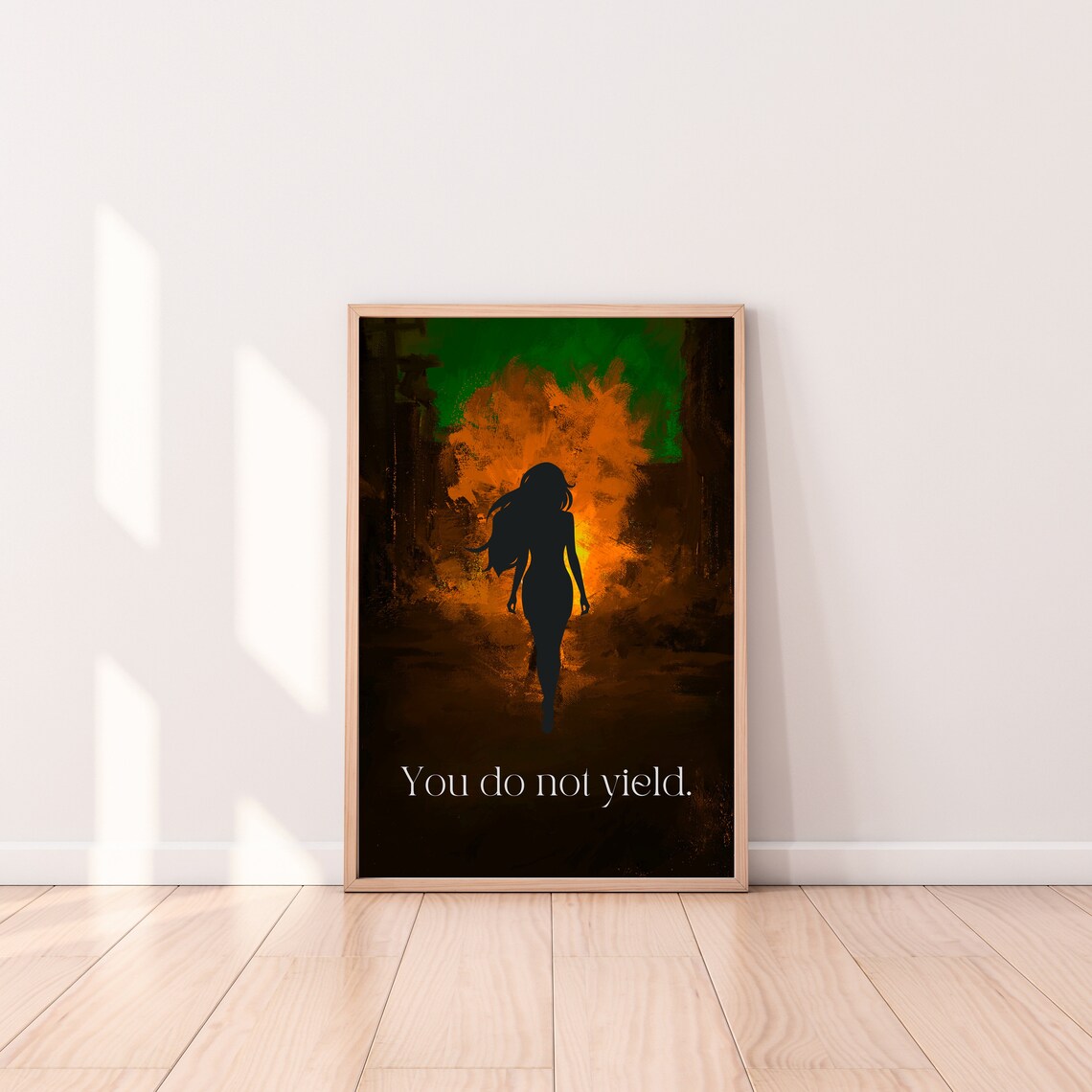 Aelin Galathynius Poster | You Do Not Yield | Throne of Glass | Digital ...