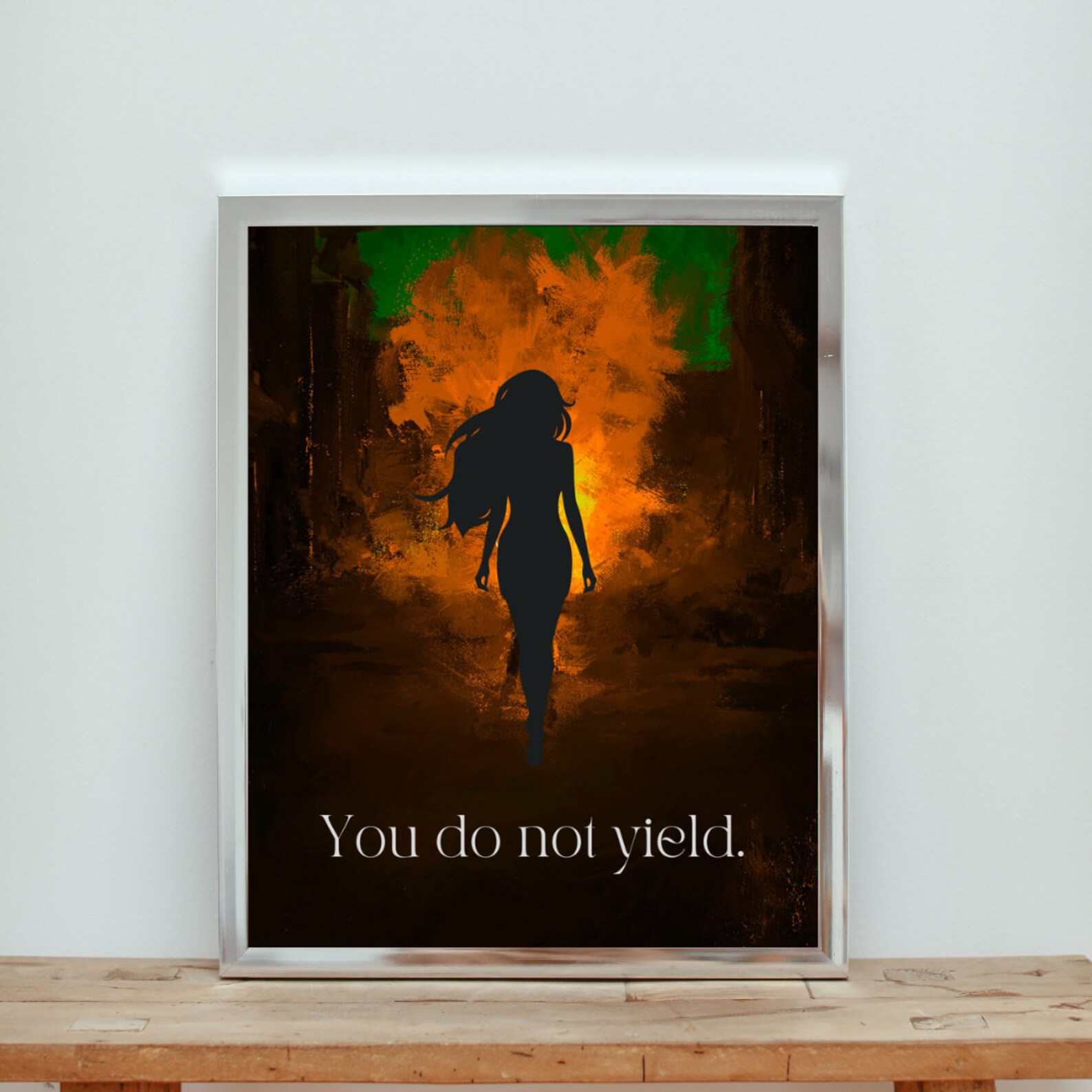 Aelin Galathynius Poster | You Do Not Yield | Throne of Glass | Digital ...