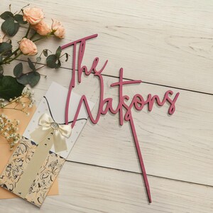 Custom Name Cake Topper, Custom Birthday Gift, Personalized Gift, Cake ...