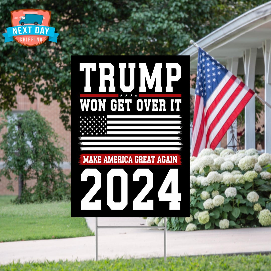 Trump Won Yard Sign, Donald Trump, Outdoor Decor, Republican Gift ...