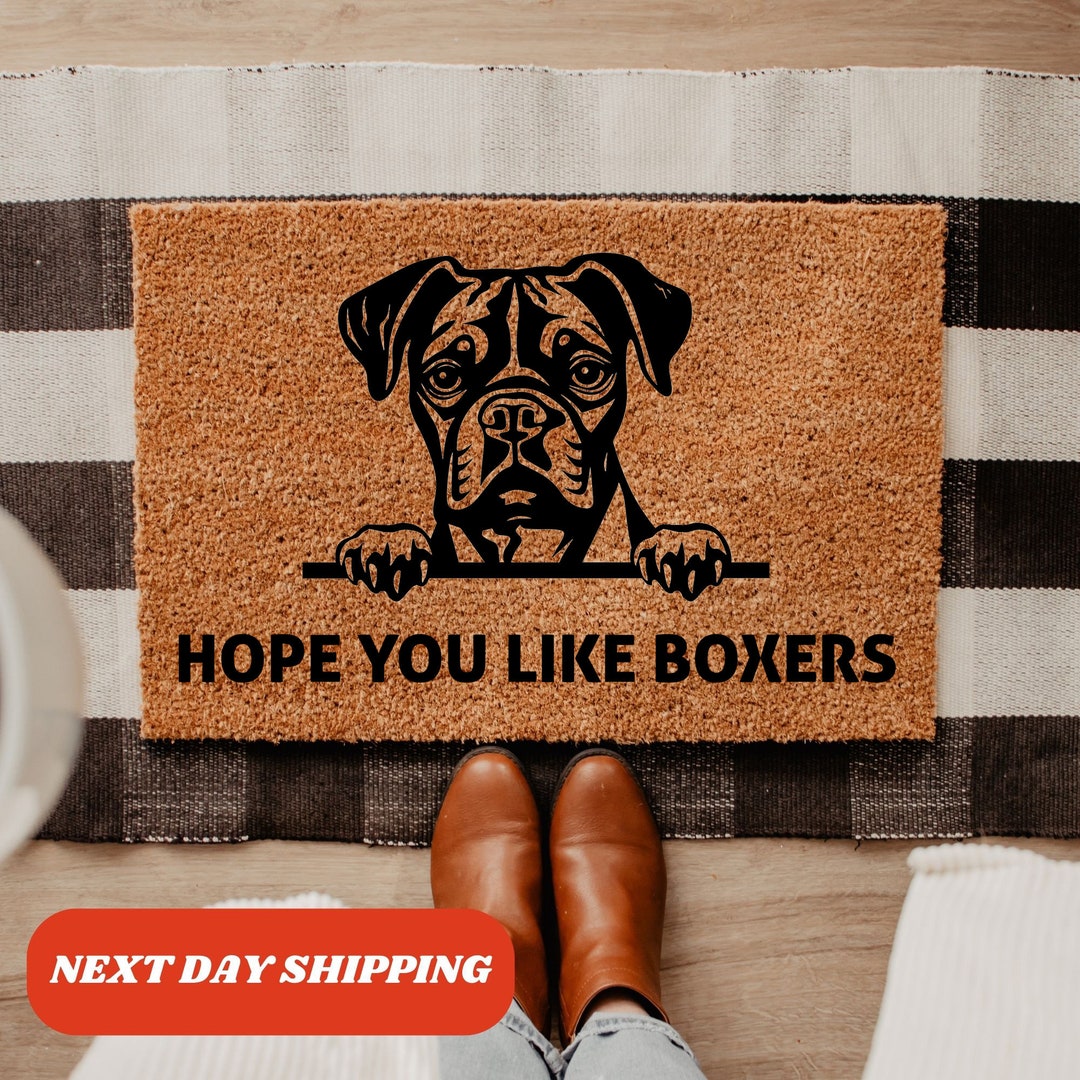Hope You Like Boxers Welcome Doormat, Perfect Gift for Dog Owner, Dog ...